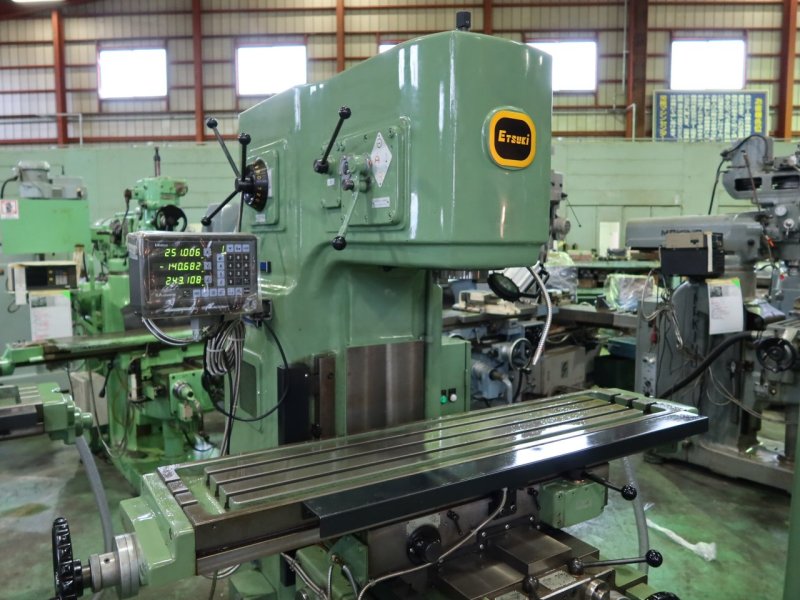 エツキ・ETSUKI・旧 日立精機立フライス盤(ヒザ型)(工作機械)の商品詳細｜中古機械の買取・整備・販売 東信機工株式会社
